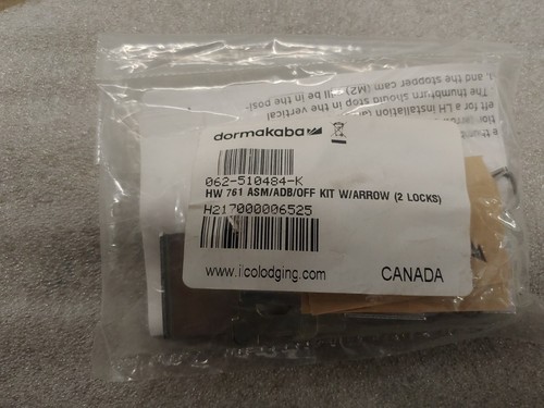 Kaba Ilco Generation E-760. HW 761 ASM/ADB/OFF KIT W/ARROW 2 LOCKS. Z1 ...