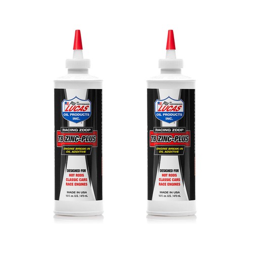 Lucas Oil 16oz of TB Zinc Plus Engine Break-In Oil Additive Pack of 2 ...