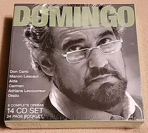 NEW Placido DOMINGO (CD, 2007) 14-Disc Box Set, 6 Complete Operas, 24 ...