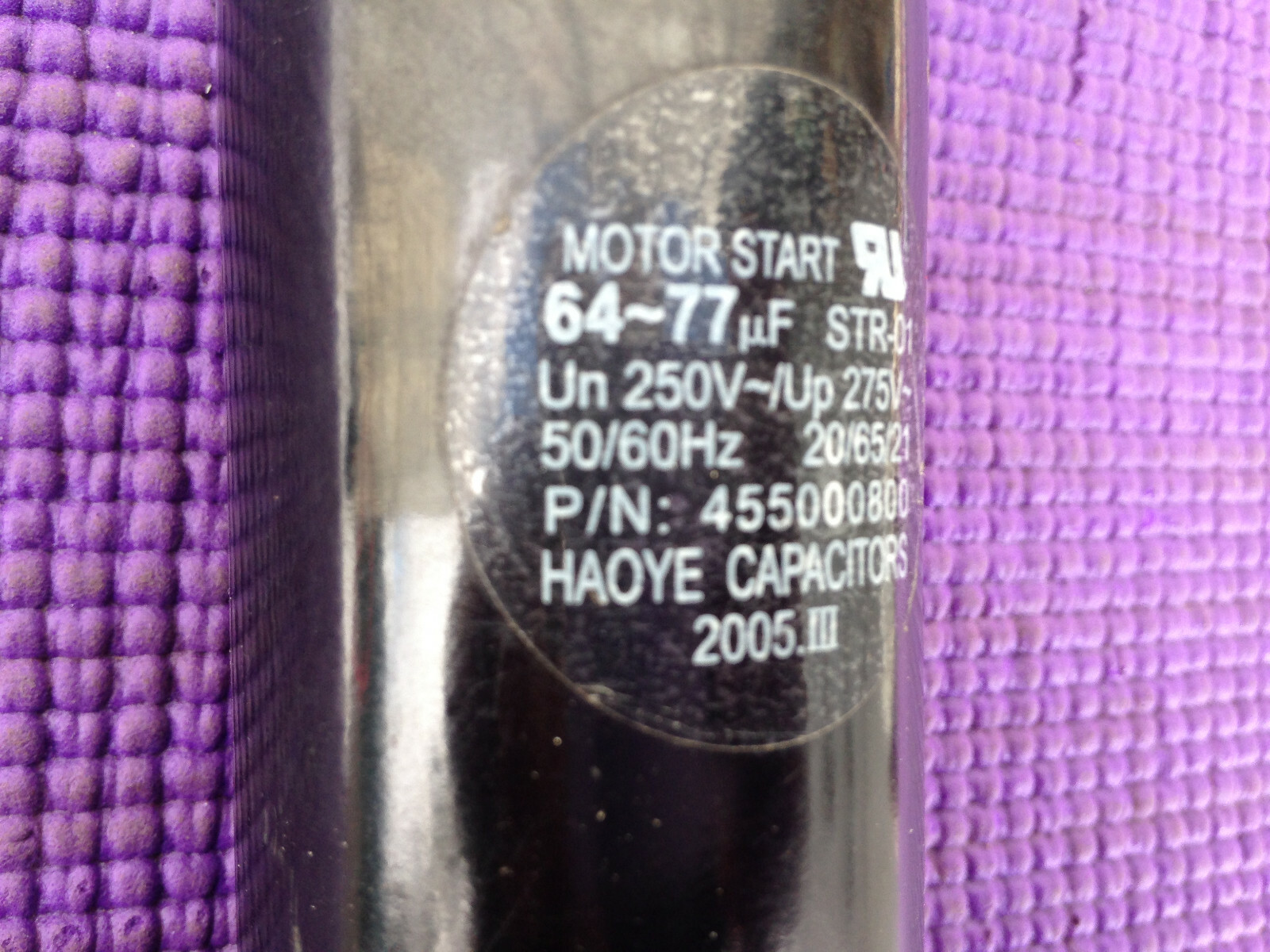 Haoye Motor Start Capacitor 455000800 64~77µF 250V~275V for Mitsubishi ...