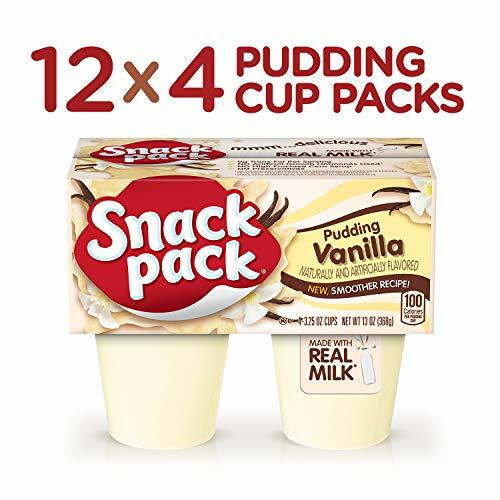 Hunt's Snack Pack Pudding Vanilla 4 3.25oz Cups 13oz Package of 6 ...