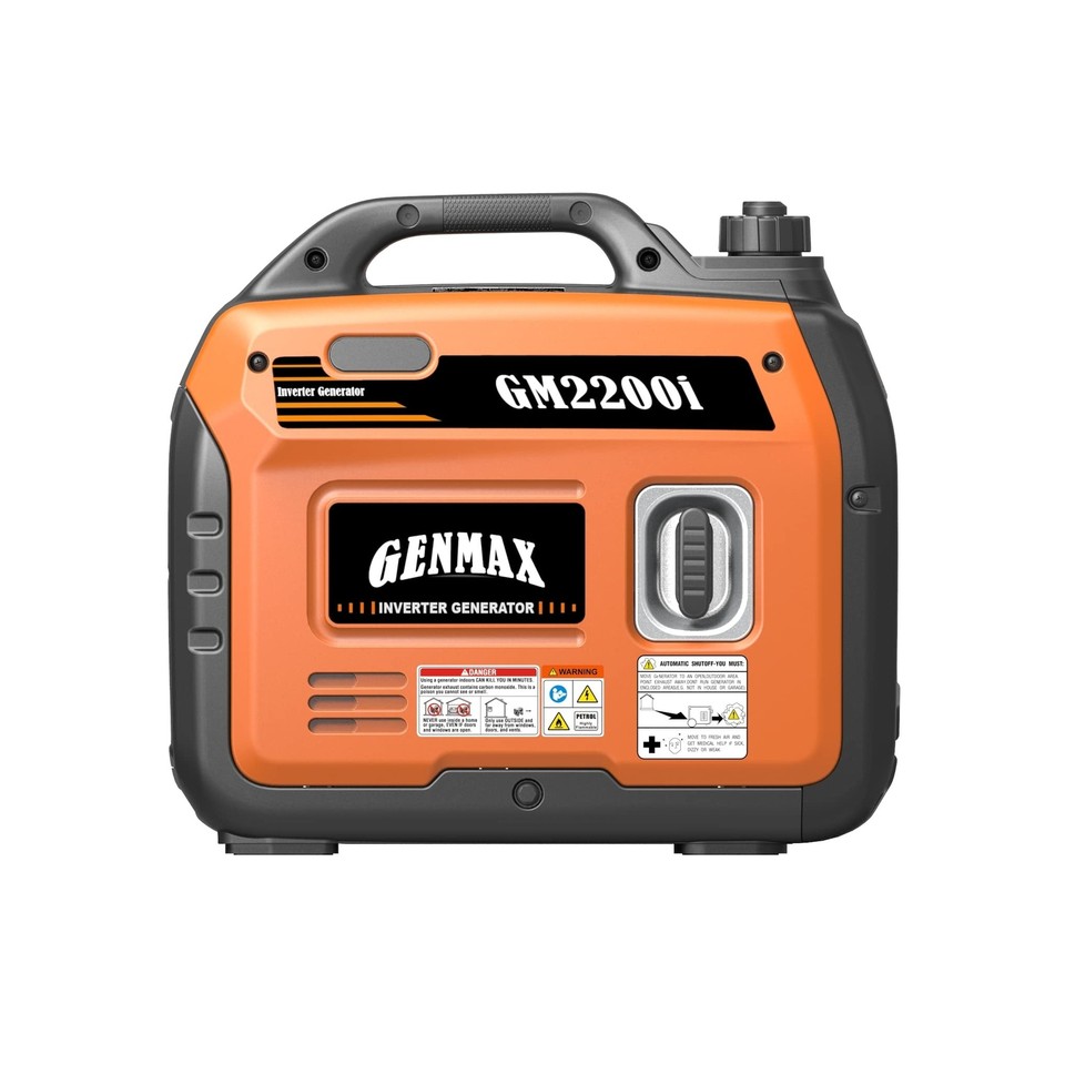 GENMAX Portable Generator，2200W Ultra-Quiet Gas Engine, EPA Compliant ...