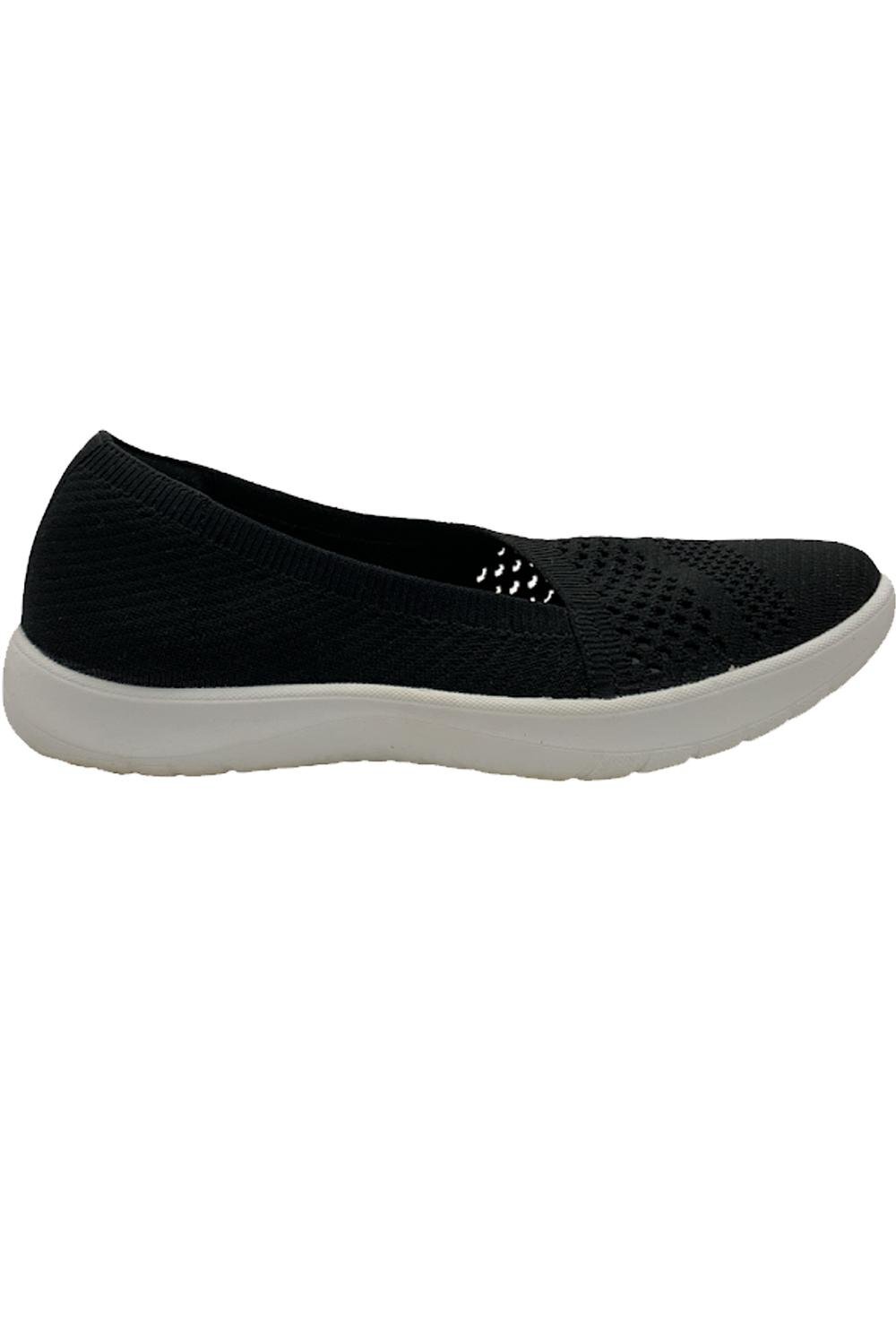 Clarks Cloudsteppers Washable Knit Slip-Ons Adella Moon Black | eBay