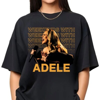 T-Shirt Adele Weekends With Adele Las Vegas 2024 Residency Graphic Tee | eBay