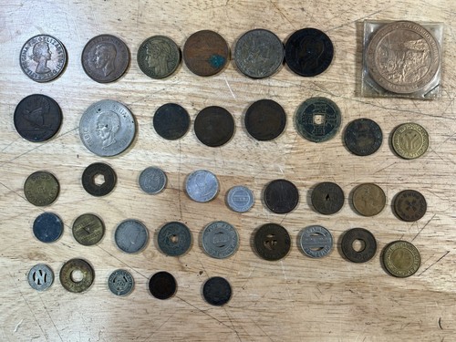 Mixed Lot of Vintage Foreign World Currency Coins & Tokens | eBay