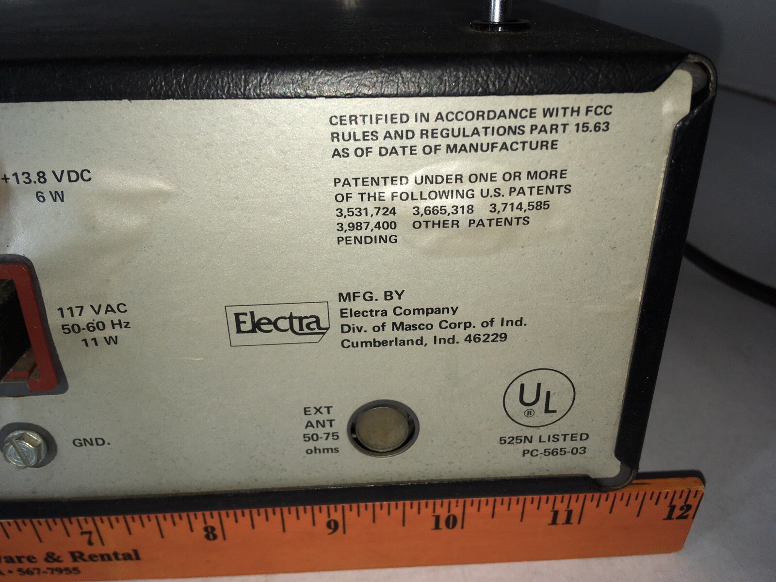 Electra BC-12 Bearcat 12 L/H/U/T 10 Channel Scanner Fire Police Scanner ...