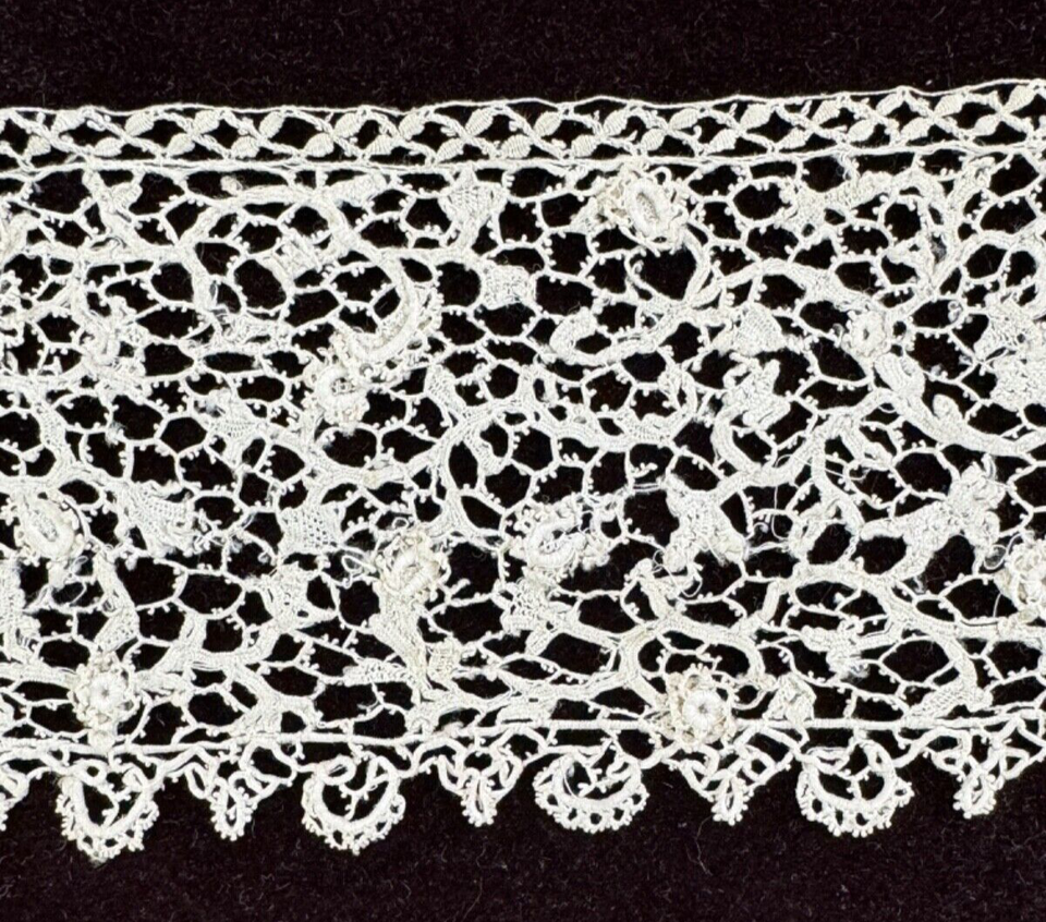 Rare Antique 19th C Italian Rose Point Lace By the Yard DF 115 | eBay
