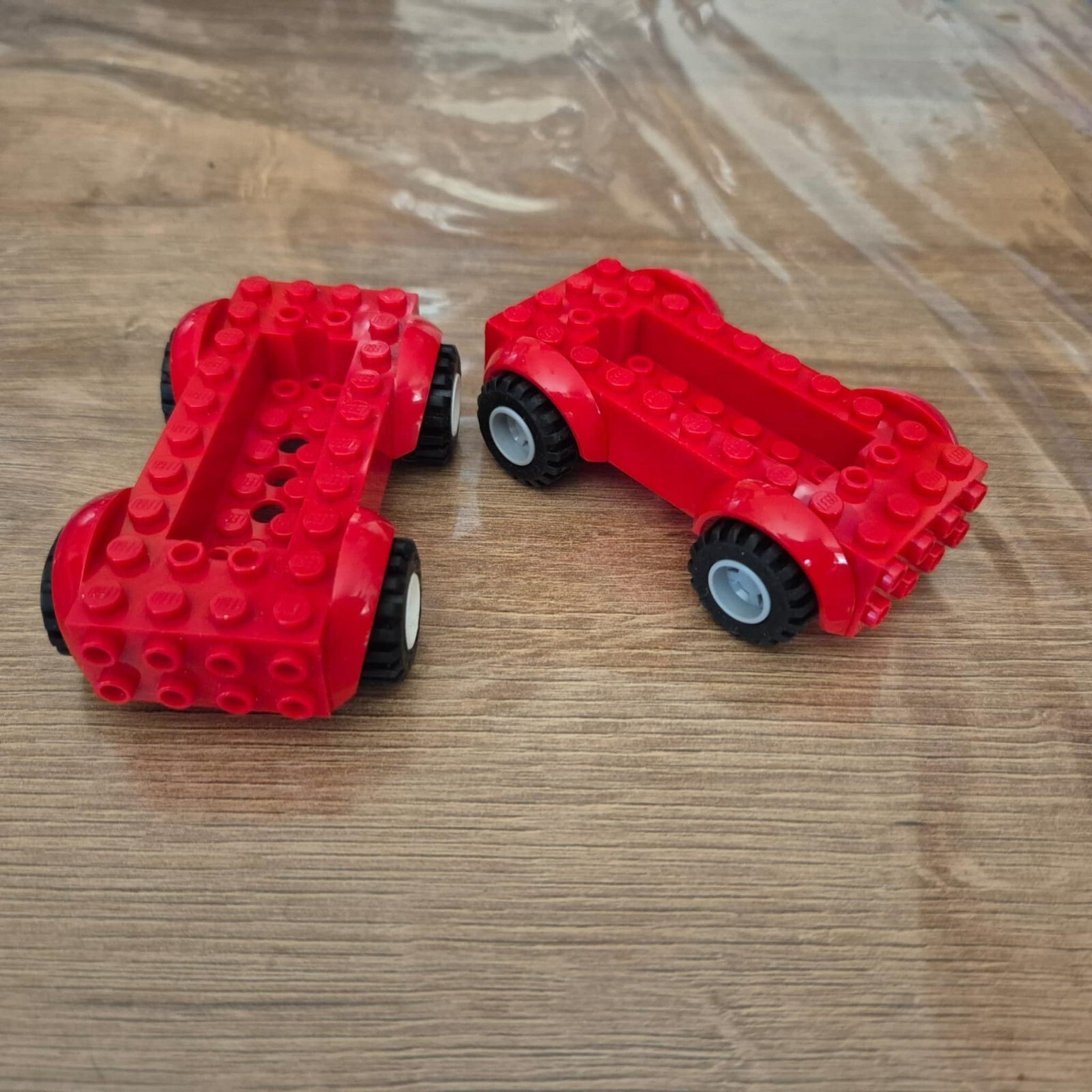 2 x Lego Car Base Frame With Wheels - red | eBay UK