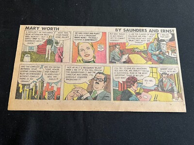 #03a MARY WORTH by Allen Saunders Sunday Third Page Comic Strip March 2 ...