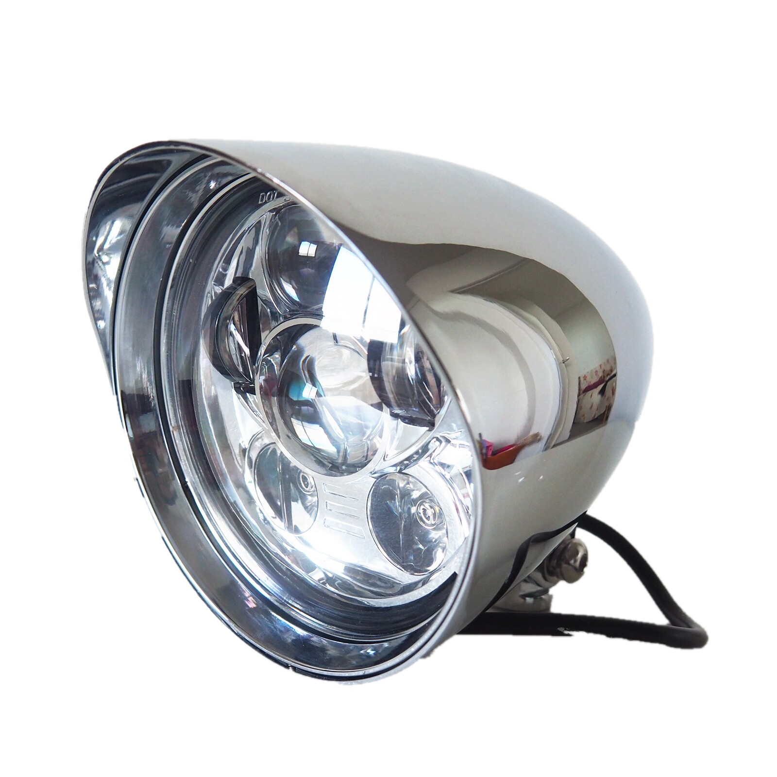 5.75" Chrome alloy LED daymaker headlight Harley SPRINGER FLSTS ...