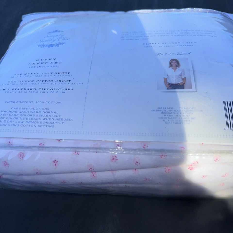Rachel Ashwell Simply Shabby Chic 100% COTTON Mon Ami Sheet Set NEW ...