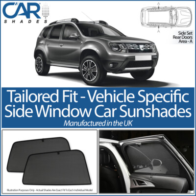 Dacia Duster 5 Door 2010-2018 CAR SHADES UK TAILORED UV SIDE WINDOW SUN ...