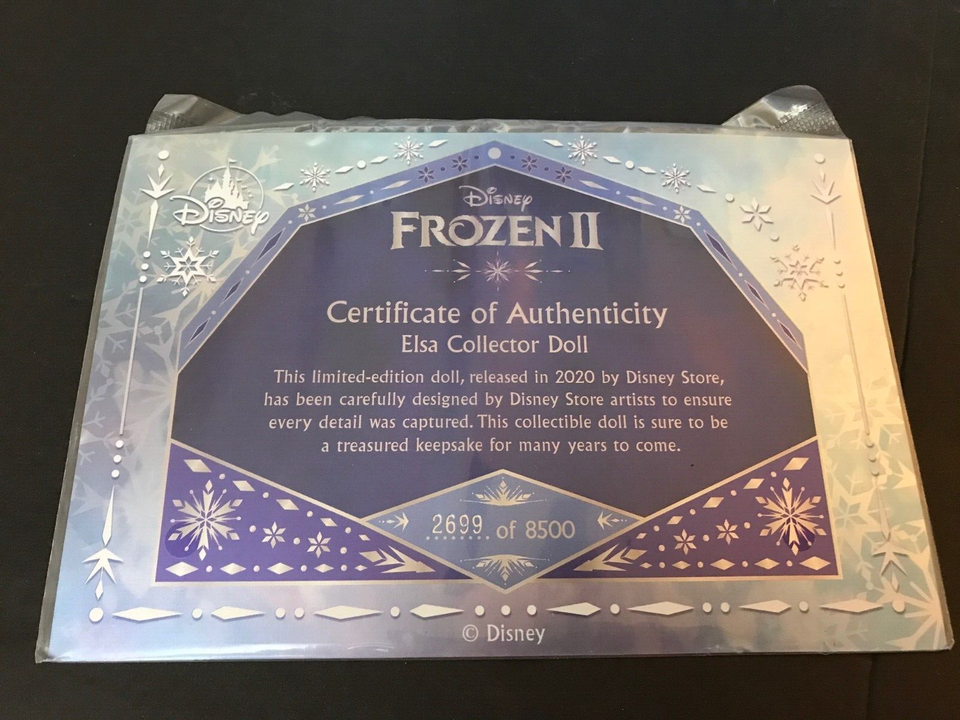 Elsa Doll Snow Queen Queen Anna Doll Disney Store 17" Inch Frozen II ...