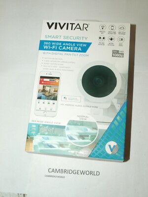 360 wide angle view Smart Home 1080p HD NEW Security Camera Vivitar ...