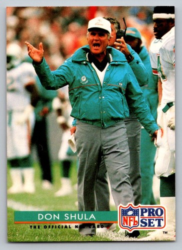 1992 Pro Set #234 Don Shula Miami Dolphins | eBay