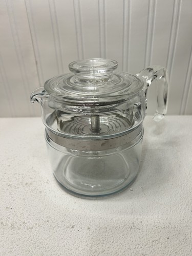 Vtg Pyrex Flameware 7754-B Glass Percolator Coffee Pot 2-4 Cup USA ...