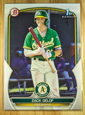 2023 Bowman ZACK GELOF Oakland Athletics 1st Bowman Paper | eBay