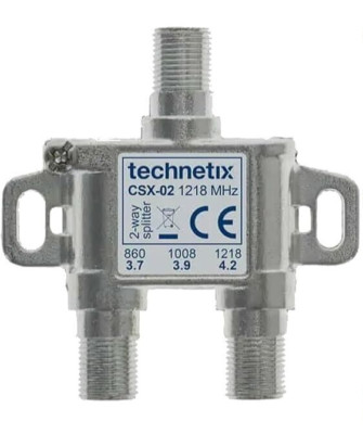 Technetix CSX-02 2 Way Splitter - Satellite TV Virgin Media Sky TV ...