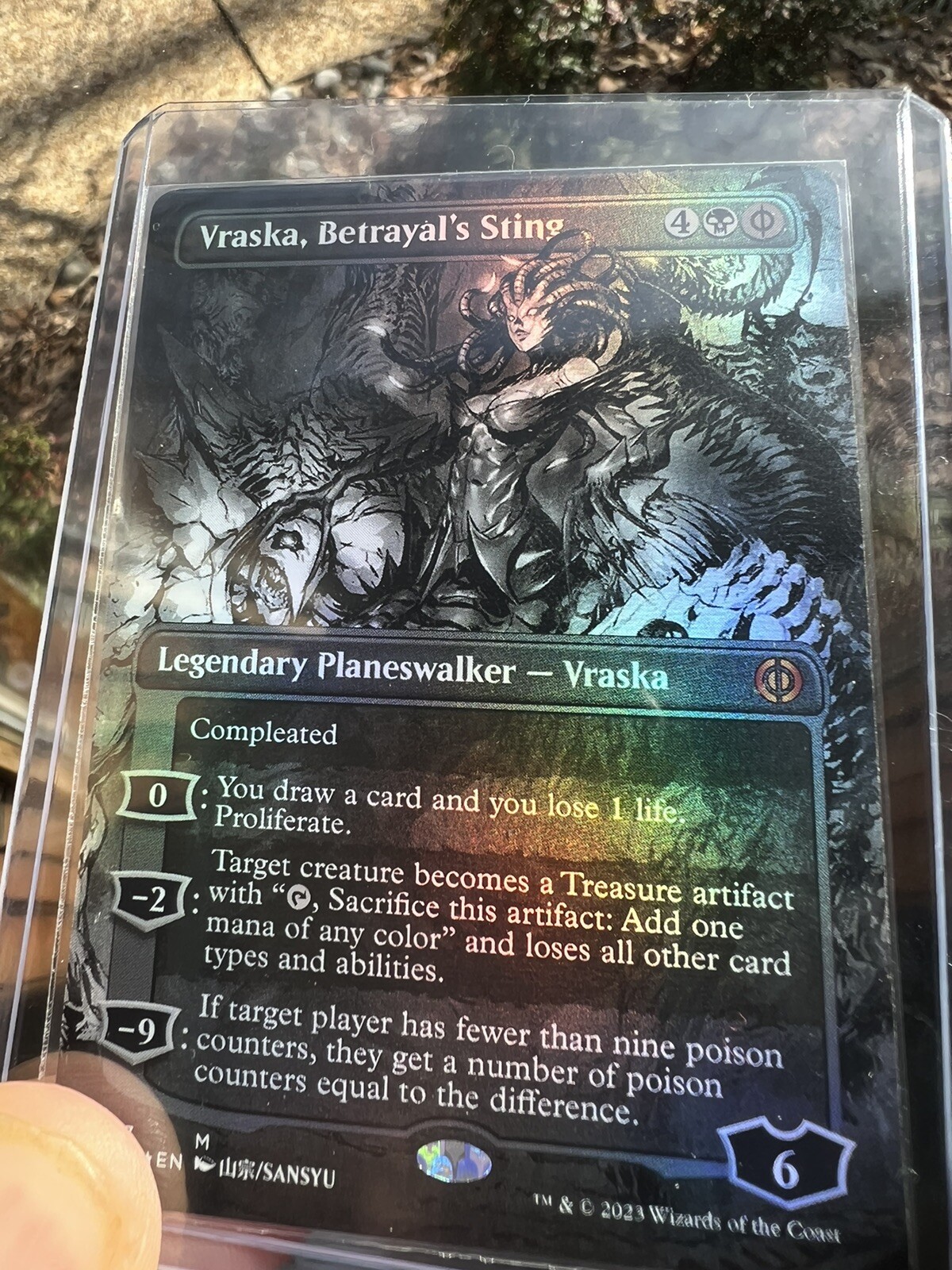Vraska, Betrayal's Sting Borderless Foil NM Phyrexia All Will Be One ...