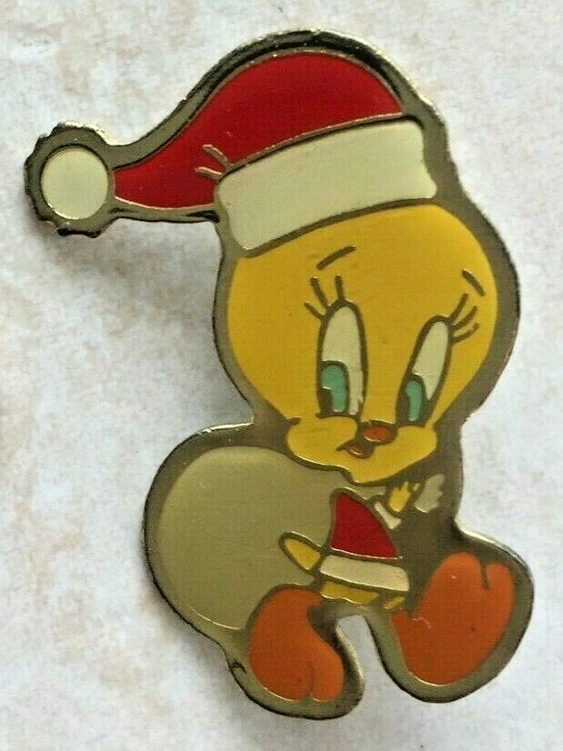 Tweety Bird as Santa Claus Warner Bros Pin Vintage | eBay