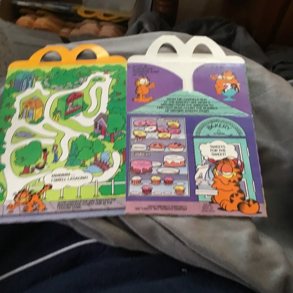 1989 Vintage McDonald's Happy Meal Box Garfield - Picnic Basket | eBay