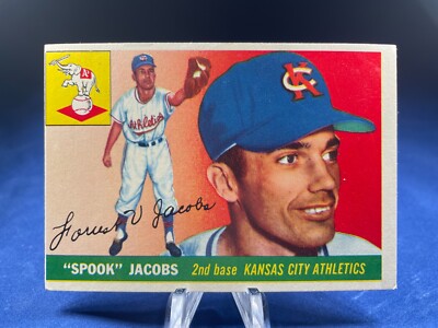 1955 Topps Baseball Card Spook Jacobs #61 Kansas City Athletics | eBay