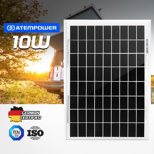 10W 12V Solar Panel Megavolt Caravan Camping Power MONO Battery ...