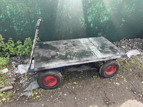 Industrial trolley cart £300+vat Warehouse Factory Wheeled Bogey ...