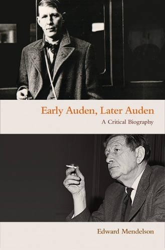 Edward Mendelson Early Auden, Later Auden (Poche) | eBay