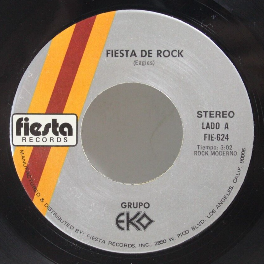 Grupo Eko 45 7" Fiesta de Rock - Latin Rock Chicano 70's Rare HEAR | eBay