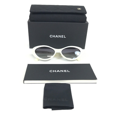 Chanel Sunglasses 5416-A c.1763/S6 White & Black Asian Fit Frames w ...