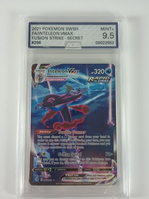 2021 Inteleon Vmax 266/264 Secret Rare AGS CGC PSA 9.5 Fusion Strike ...