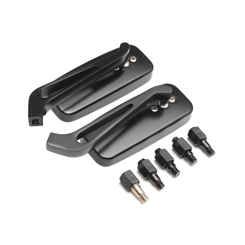 Rectangle Motorcycle Rearview Mirrors 8/10mm For Harley Softail ...