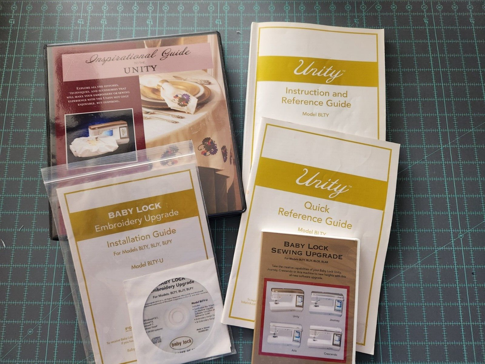 BABY LOCK UNITY SEWING QUILTING EMBROIDERY MACHINE WITH ALL ACCESSORIES ...