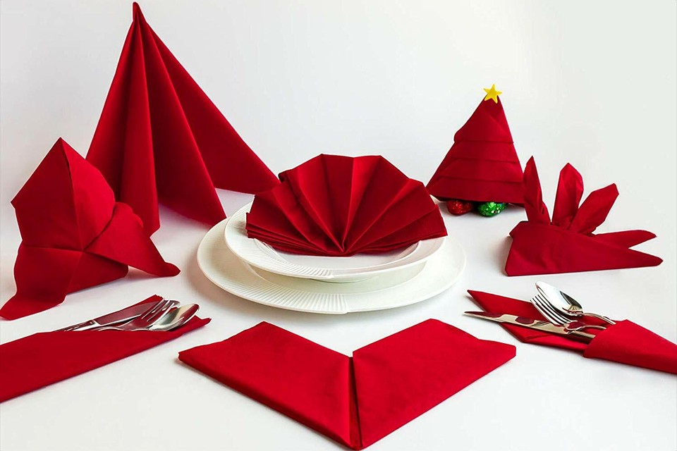 Pack of Restaurant Cloth Napkins 17x17 Inches Dinner Napkins Utopia ...