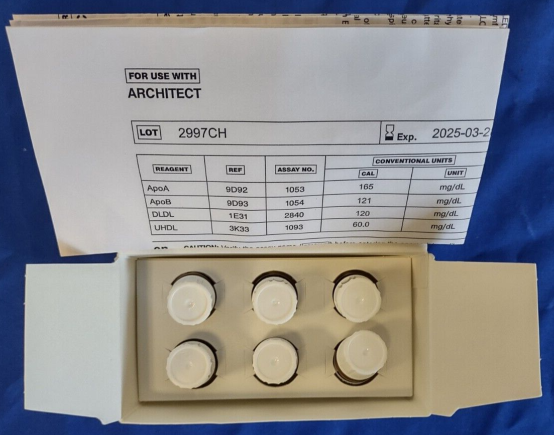 Abbott Architect Series Lipid Multiconstituent Calibrator (6 x 1mL) REF ...