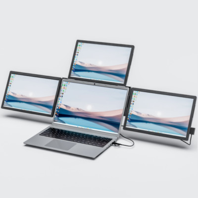 Detachable Multi-screen Portable Double Three screen Foldable triple ...