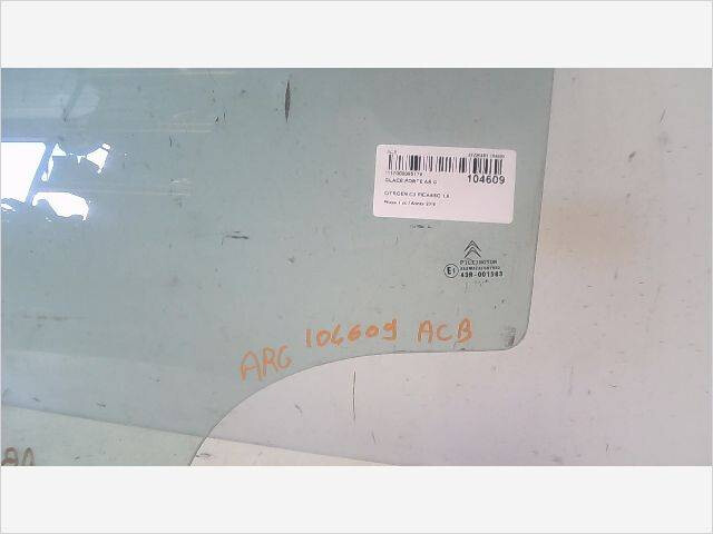 Glace porte ar g occasion CITROEN C3 PICASSO Phase 1 - 1.6 HDi 16v ...