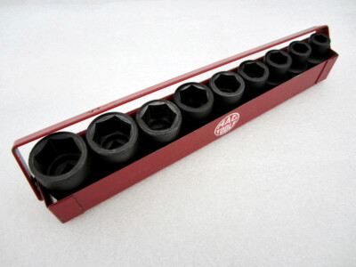 Vintage MAC Tools 1/2" Drive 6pt SAE 9pc Impact Socket Set VP VT-7 Made ...