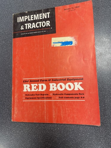 Implement and Tractor Red Book - January 31, 1969 | eBay
