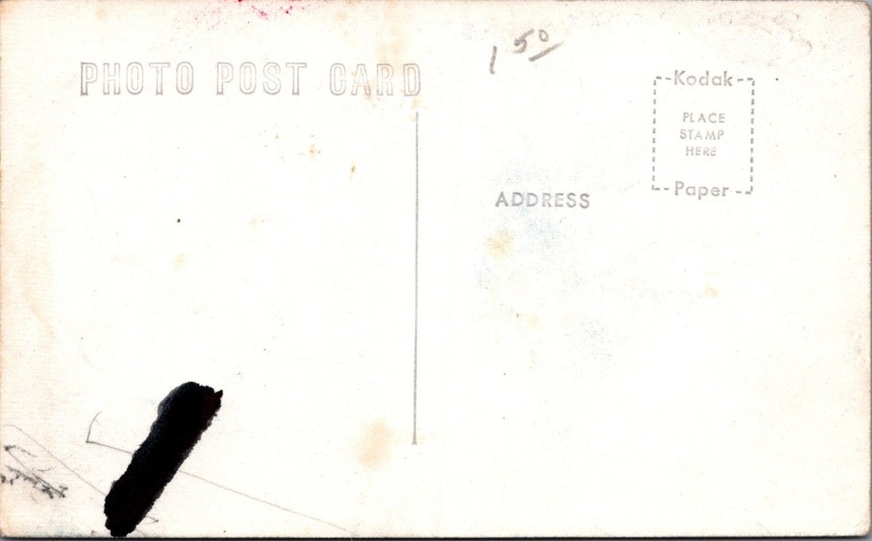 RPPC White Pine County Court House US Flag Ely Nevada photo postcard ...