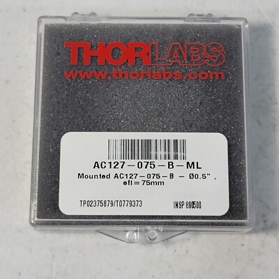 Thorlabs AC127-075-B-ML 1/2" OD Achromatic Doublet 650-1050nm | eBay
