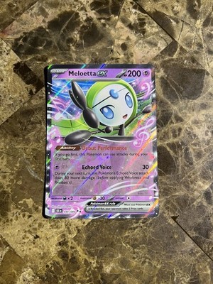 Meloetta Ex 044/086 NM Black Bolt Pokemon TCG ENGLISH Double Rare | eBay