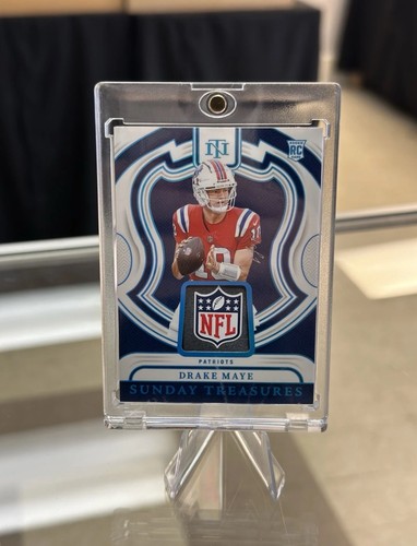 2024 National Treasures Drake Maye Rookie NFL Shield 1/1 CHASER PACk | eBay