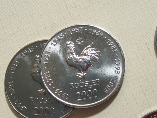 2000 Somalia coin Chinese Zodiac Calender Animal year of the ROOSTER | eBay