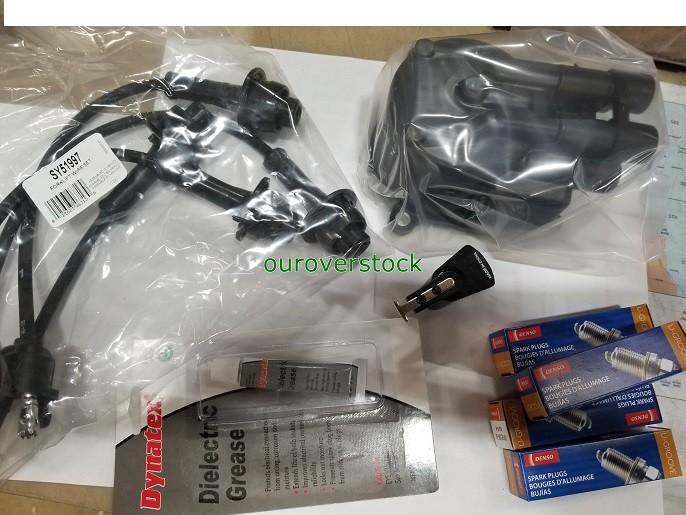 4Y ENGINE IGNITION TUNE UP KIT TOYOTA FORKLIFT ROTOR DISTRIBUTOR CAP ...
