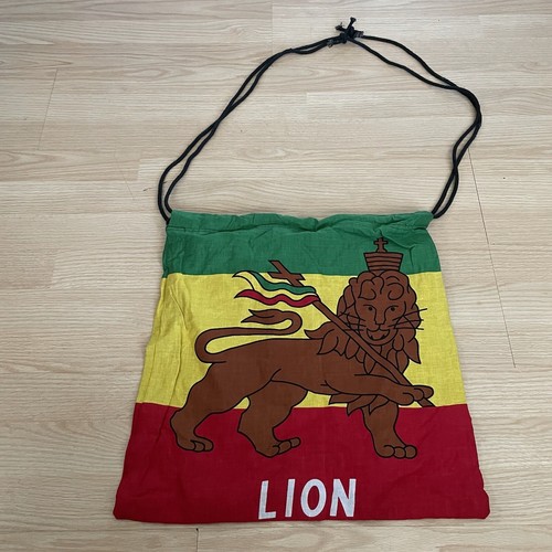 VTG Bob Marley Bad Brains All Over Print drawstring canvas bag backpack ...