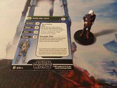 Star Wars Miniatures Force Unleashed 45 Garm Bel Iblis | eBay