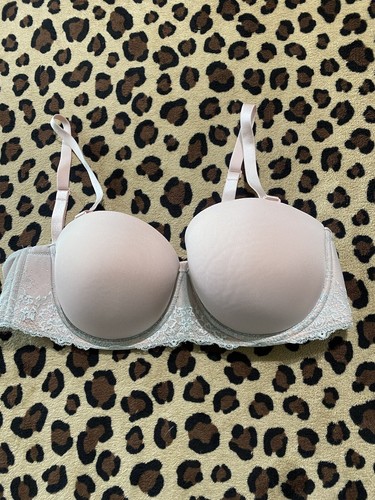 TORRID 40C Strapless Bra Baby Pink Lace Underwire🩷 | eBay