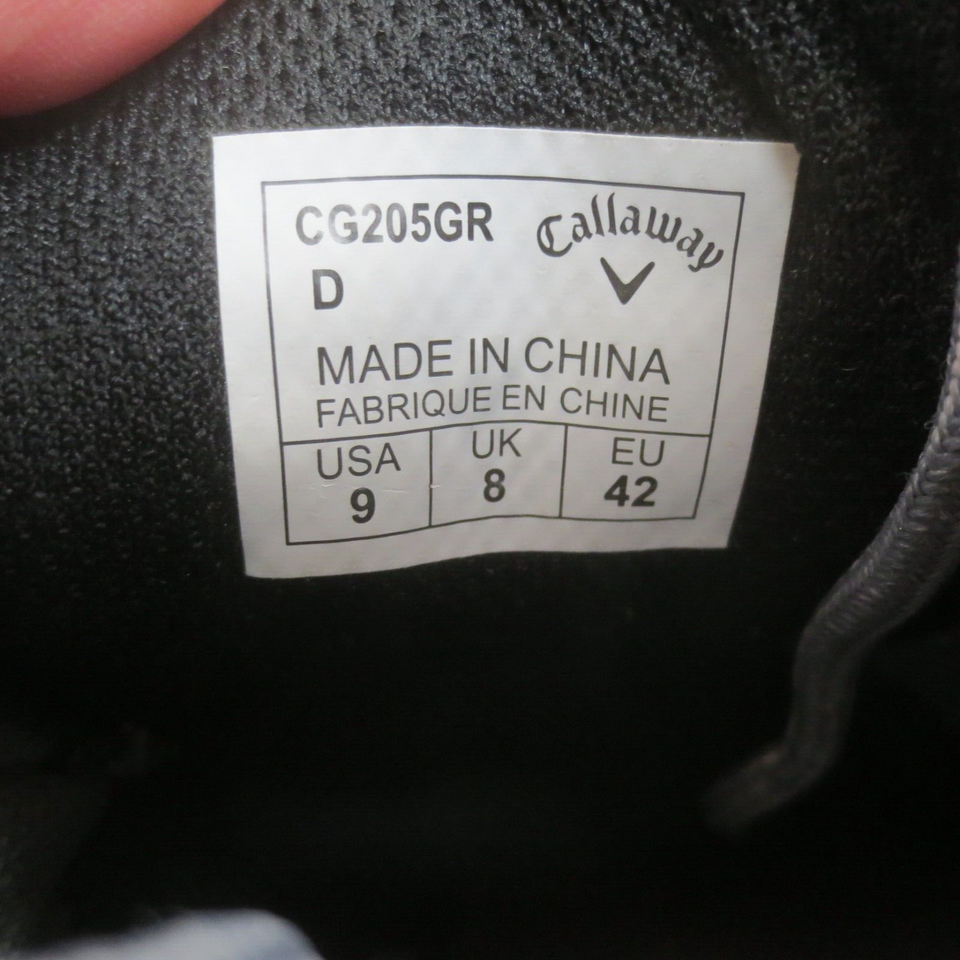 NEW Callaway La Jolla Golf Shoes Mens 9 D Grey CG205GR Removable Cleats ...